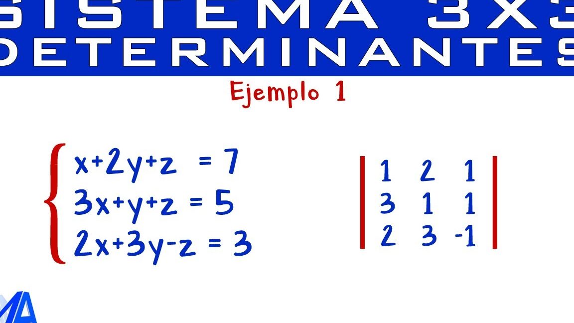 Aprende El Método Cramer 3x3 Para Resolver Sistemas De Ecuaciones